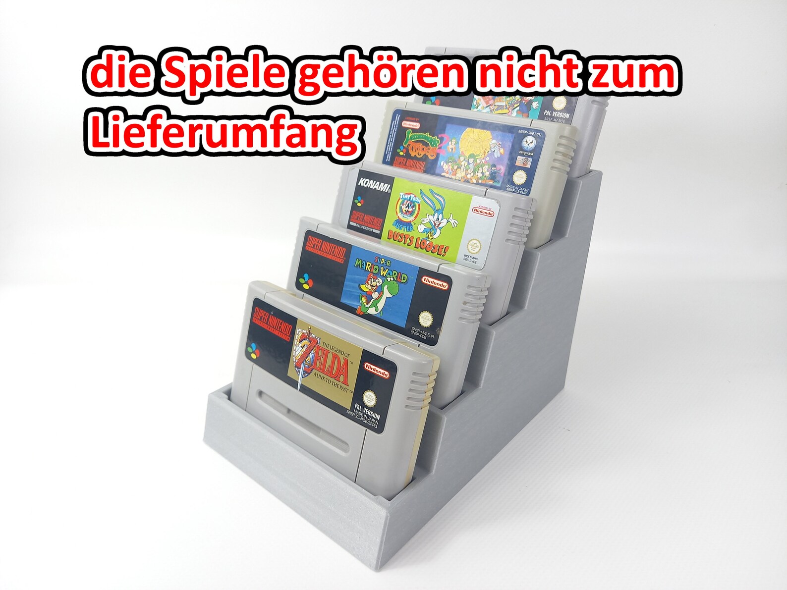 Rapid Factory Stand Suitable for Super Nintendo Games SNES Holder Stand ...