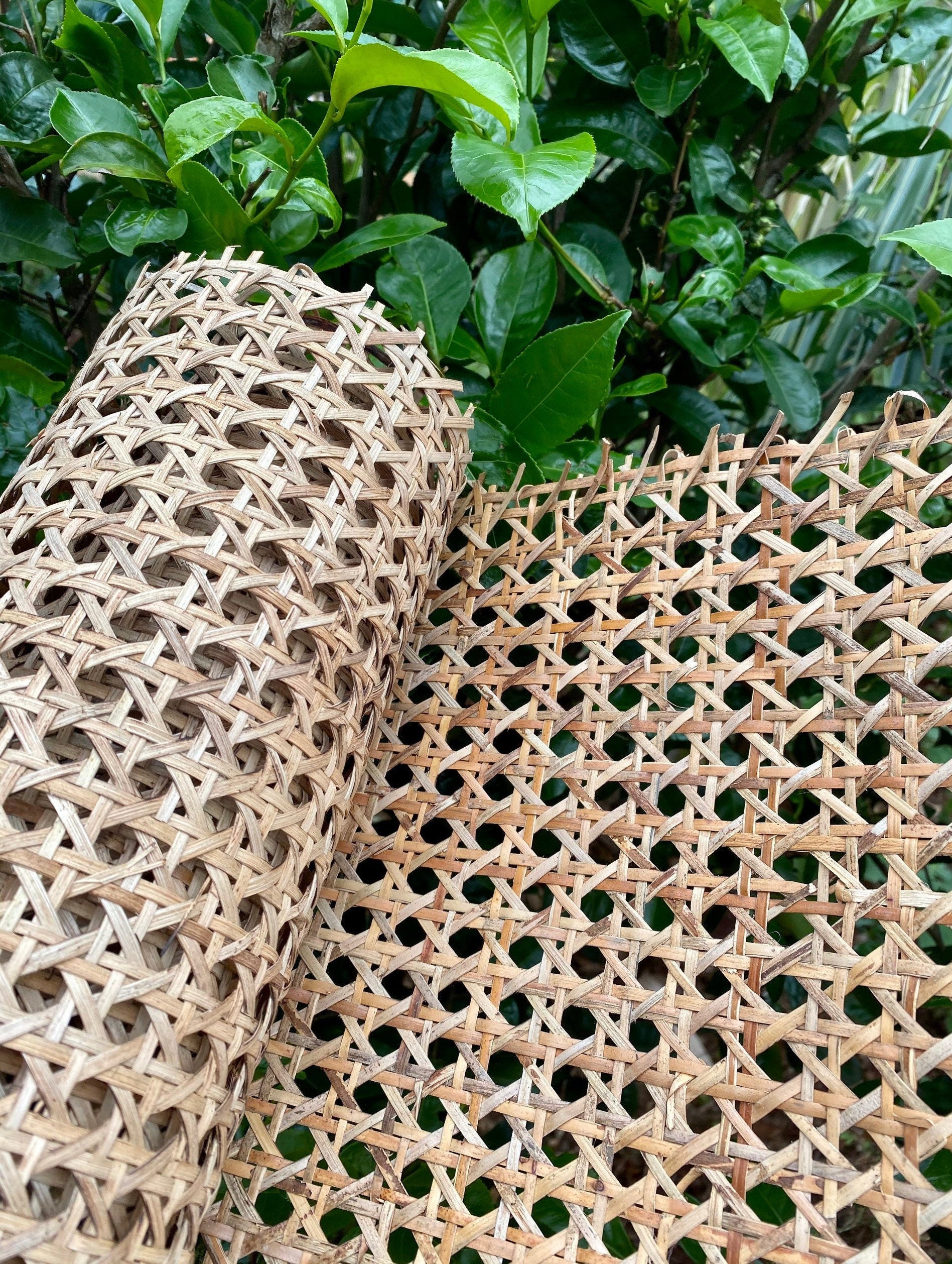 27.5 Wide NATURAL Hexagon Weave Rattan Cane Webbing | Etsy