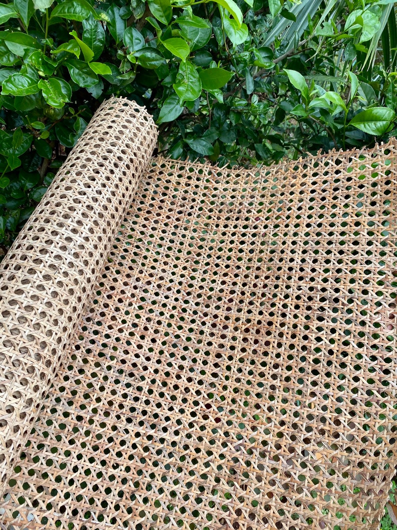 18 Wide NATURAL Hexagon Weave Rattan Cane Webbing Sell | Etsy