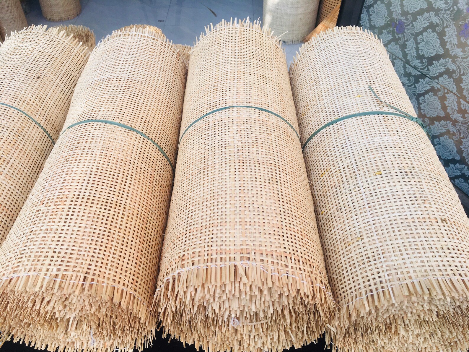 18 Wide Natural Radio Weave Cane Webbing Roll Light - Etsy