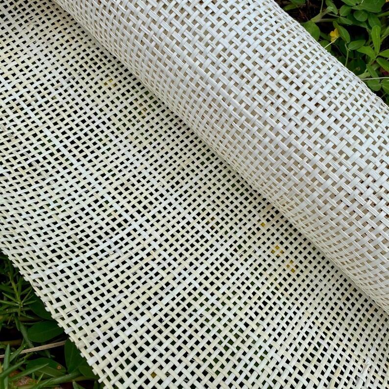 19 Wide BLEACHED Radio Weave Cane Webbing Roll - Etsy