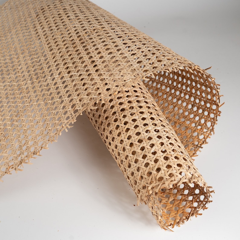 18" Wide, NATURAL Hexagon Weave Rattan Cane Webbing, Caning Chair ...