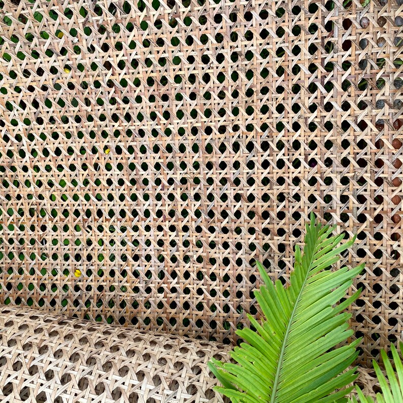 18 Wide NATURAL Hexagon Weave Rattan Cane Webbing Sell | Etsy