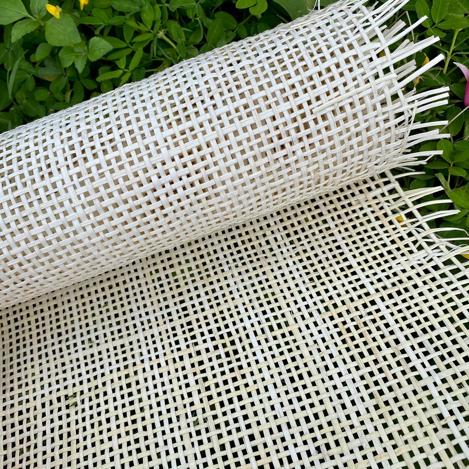 19 Wide BLEACHED Radio Weave Cane Webbing Roll - Etsy