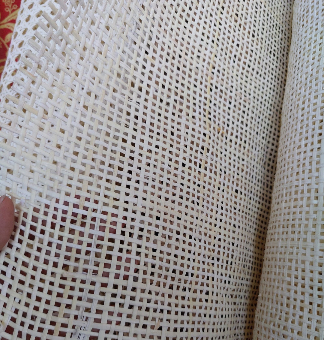 27.5" Wide, BLEACHED Radio Cane Webbing Weave, Cane Webbing Roll ...