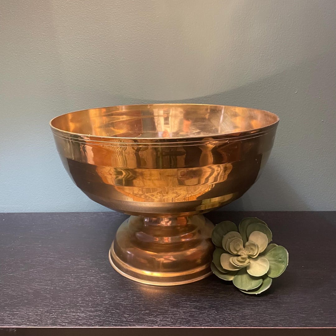 Oneida Du Maurier Punch Bowl - X-large Vintage Silverplate Punch Bowl ...