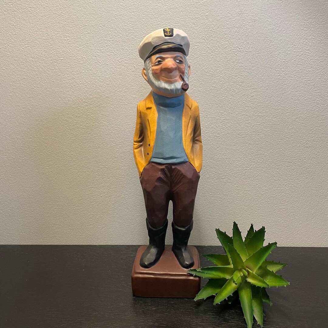 Vintage Ceramic Sea Caption Sailor Statue Sailor, Boat Caption ...