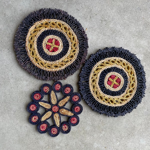 Straw Trivets - Etsy