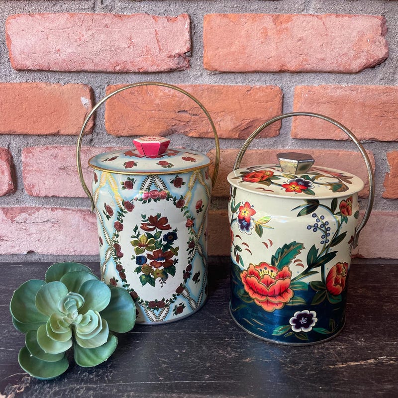 Large Vintage Tin - Etsy