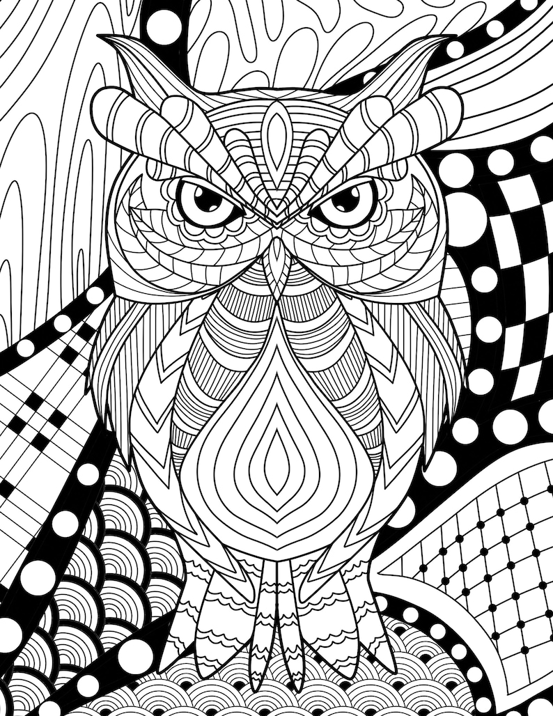 20 Zen Coloring Pages (digital PDF) - Etsy