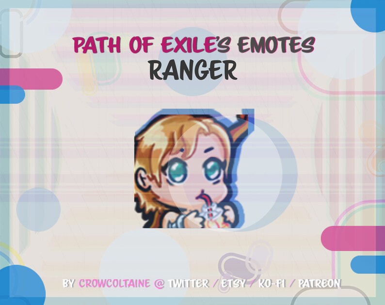 Ranger path of Exile Emotes for Discord Twitch Youtube - Etsy