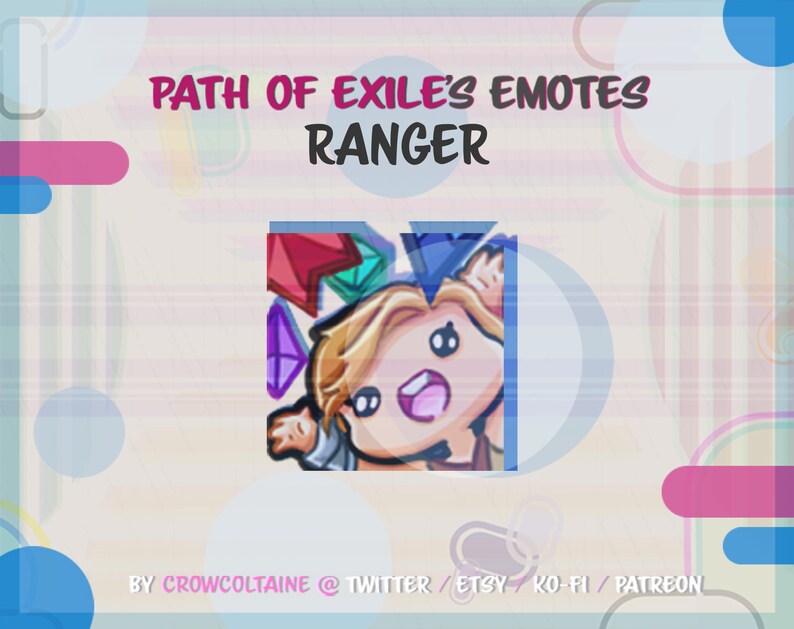 Ranger path of Exile Emotes for Discord Twitch Youtube - Etsy