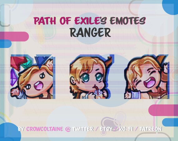 Ranger path of Exile Emotes for Discord Twitch Youtube | Etsy