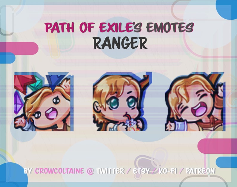 Ranger path of Exile Emotes for Discord Twitch Youtube | Etsy