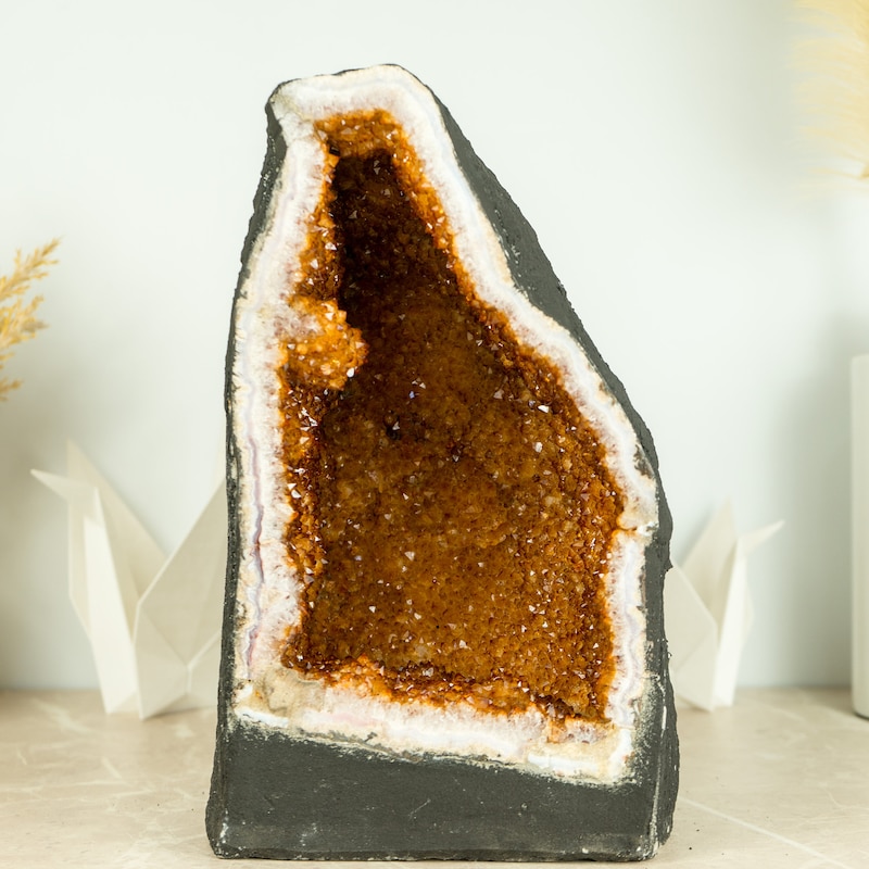 Citrine Geode - Etsy