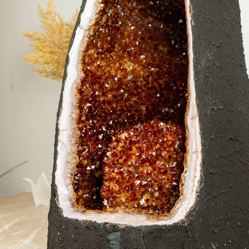 Citrine Geode - Etsy