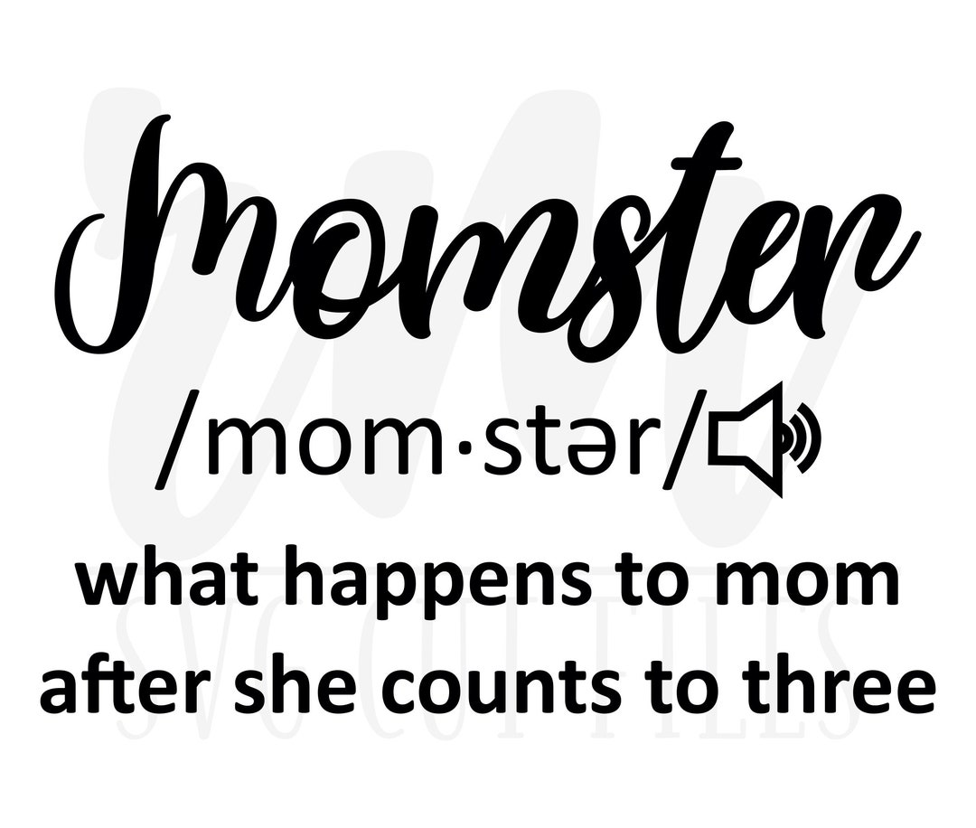 Momster SVG File, Halloween Shirt Svg, Cut File for Cricut or ...