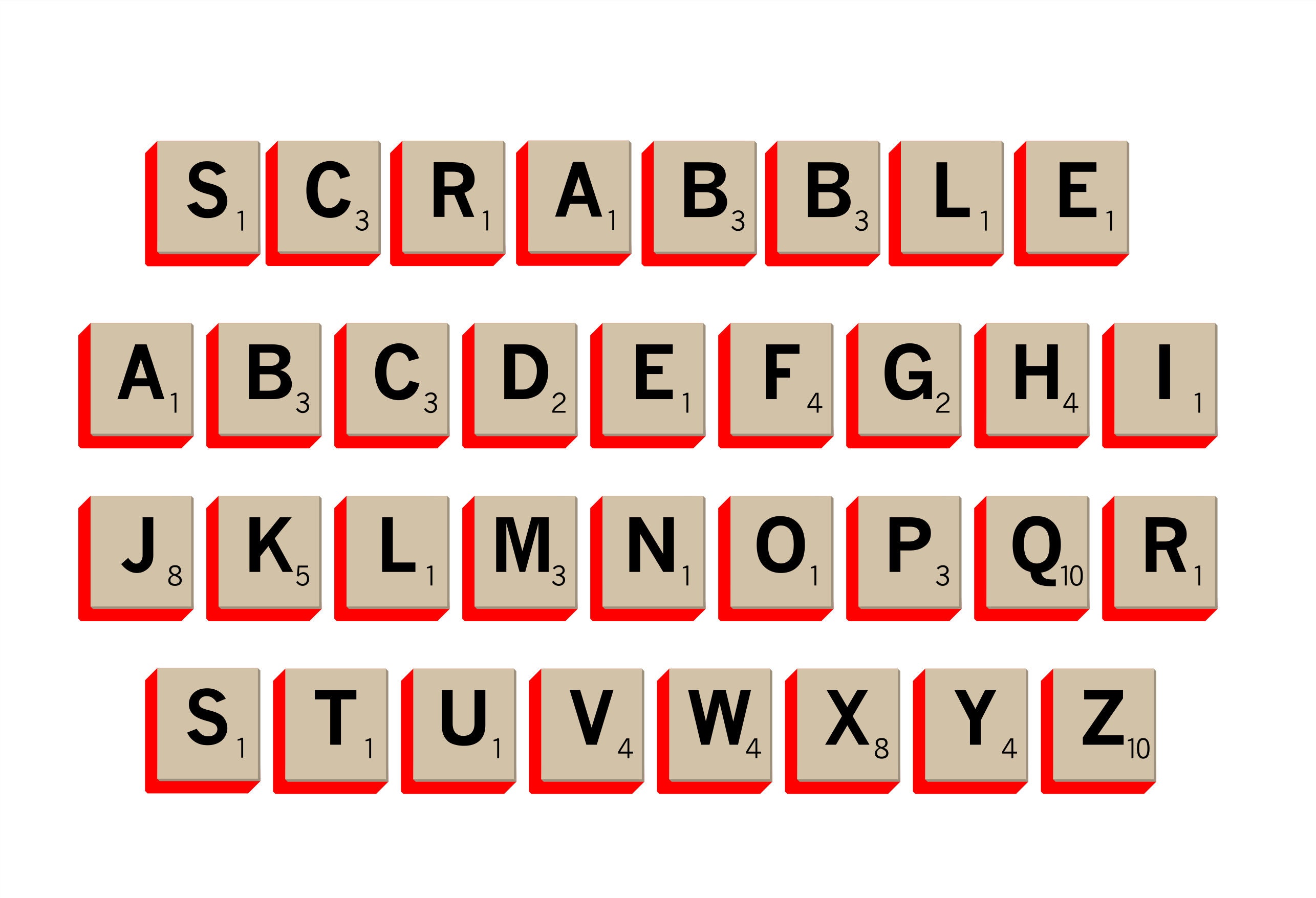 SCRABBLE TILES SVG Files Scrabble Tiles Svg Files for Cricut - Etsy