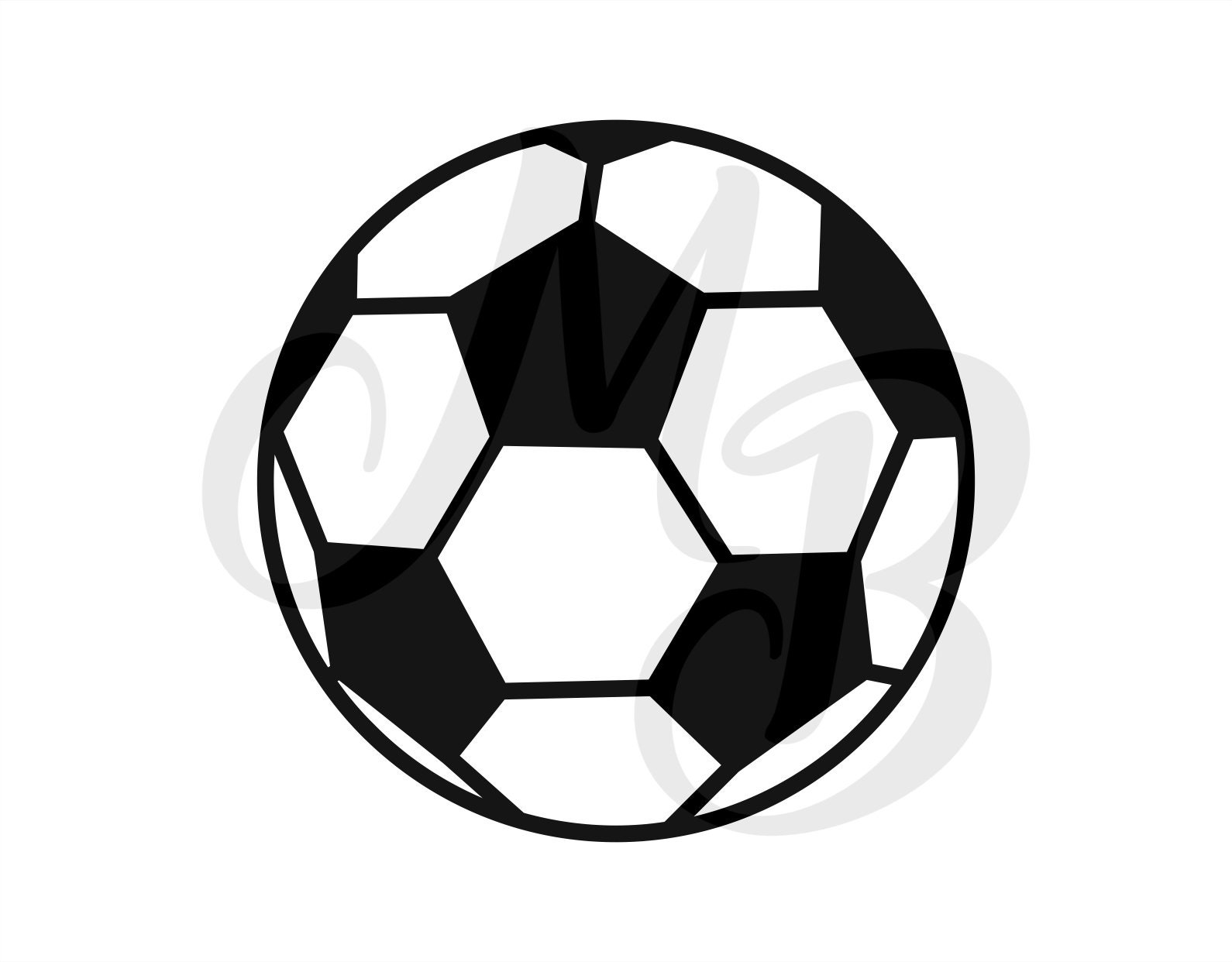 Soccer Ball Outline Png