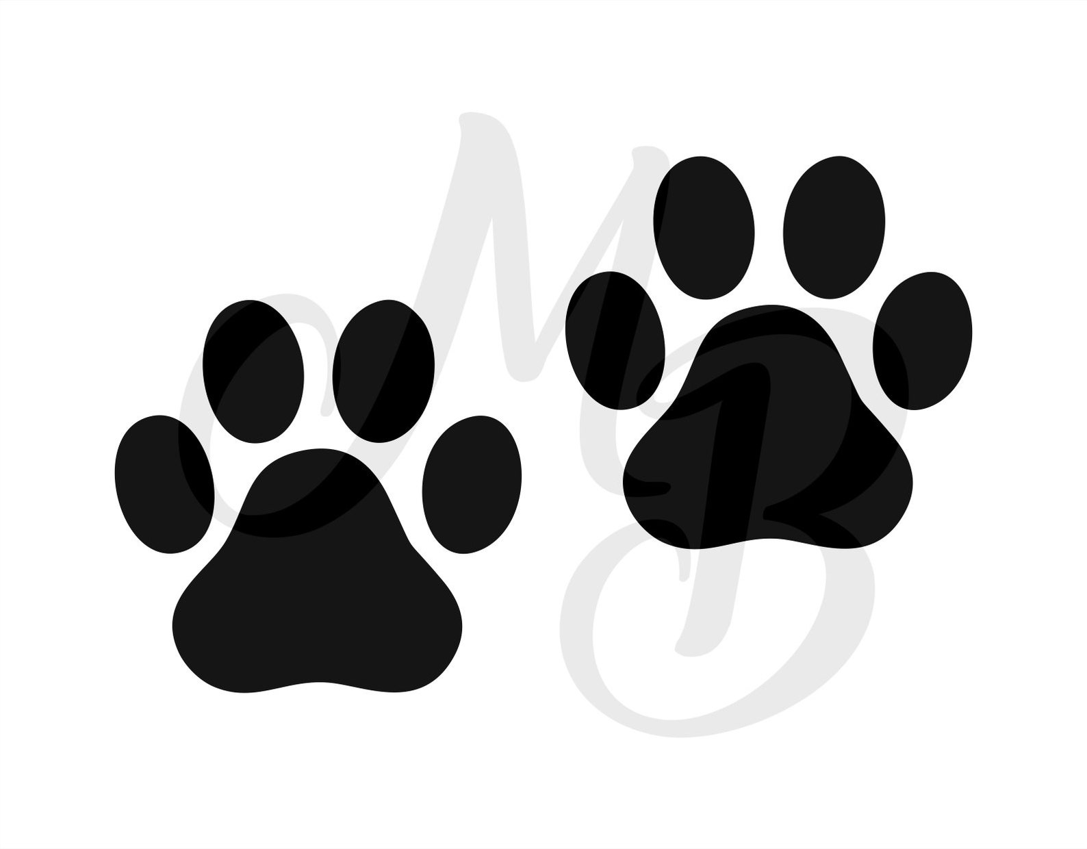 Dog Paws SVG Dog SVG Heart Paws Svg Cute Svg Custom Svg - Etsy