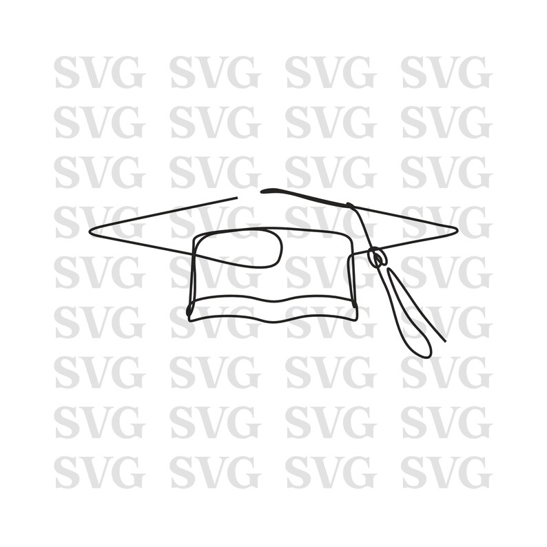 Graduation Cap Svg, Hand Drawn Cap Svg, Png, Cute Cap, Seniors Svg ...
