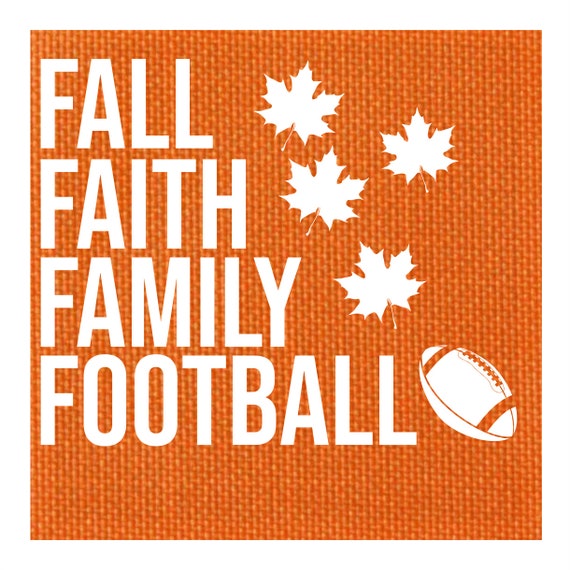 Fall Faith Family Football svg dxf eps png Fall | Etsy