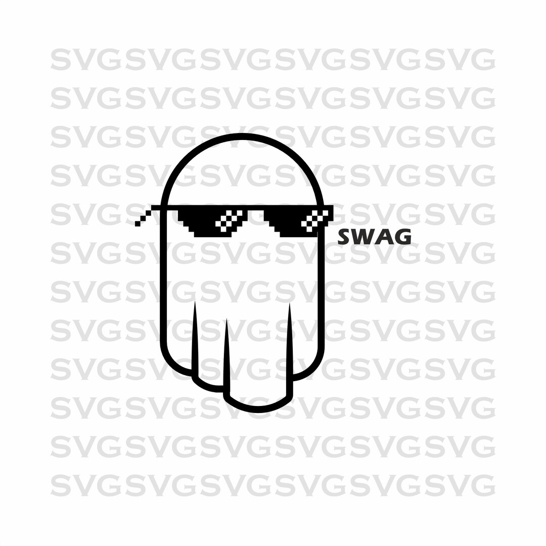 Ghost Svg, Swag Ghost Svg, Cool Ghost Svg, Halloween Svg, Png, Print ...