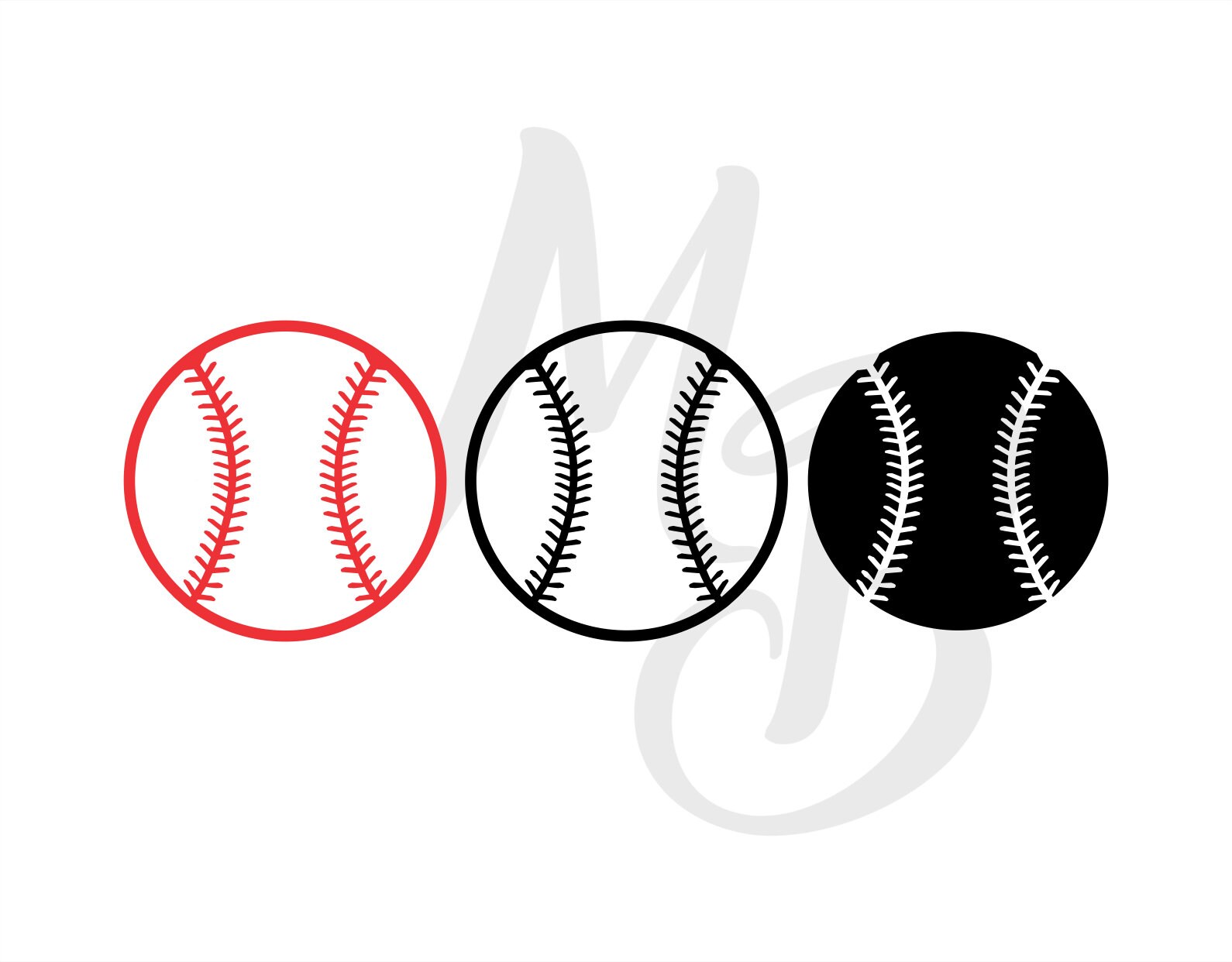 Baseball SVG Baseball Outline SVG Baseball Laces Dxf - Etsy Canada