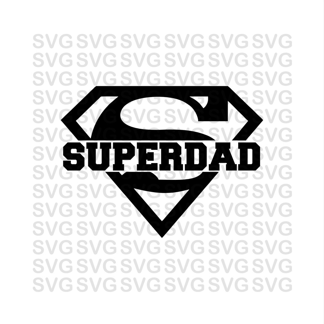 Dad SVG, Super Dad Split Name Frame Svg, Father's Day SVG File for ...