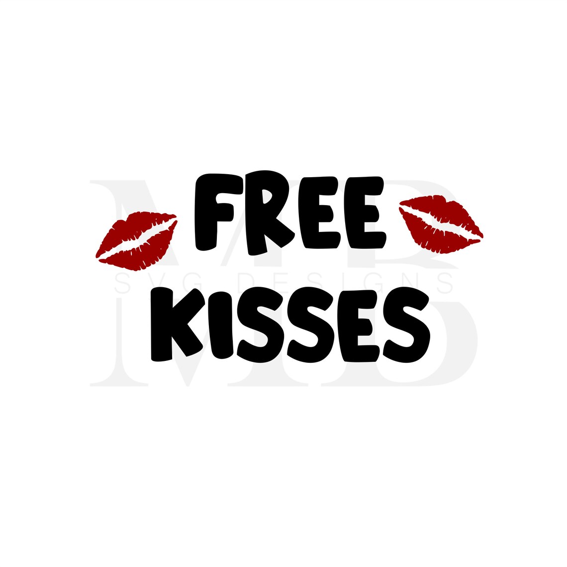 Besos Gratis Svg Corazones SVG Kiss Svg San Valentines SVG | Etsy España