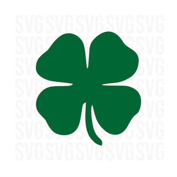 Trèfle Svg Trèfle à 4 feuilles Svg Trèfle irlandais Svg | Etsy France