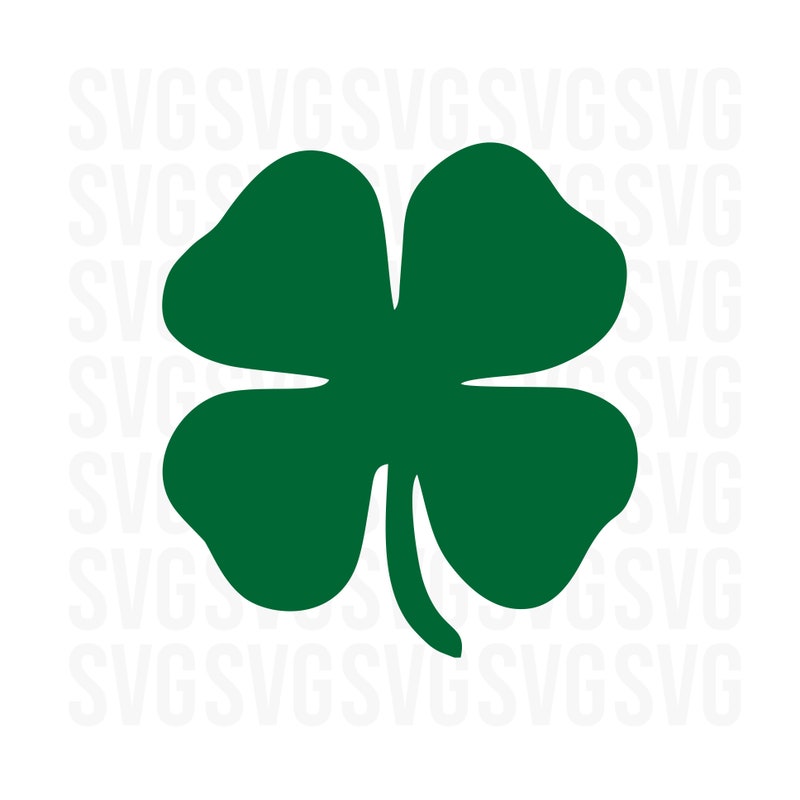 4 Leaf Clover Svg - Etsy