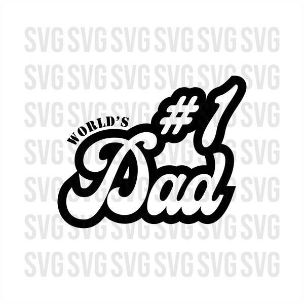 Number 1 Dad Clipart - Etsy