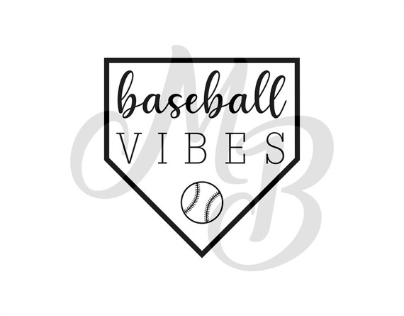 Baseball Vibes SVG Baseball Baseball DXF. Baseball CNC | Etsy