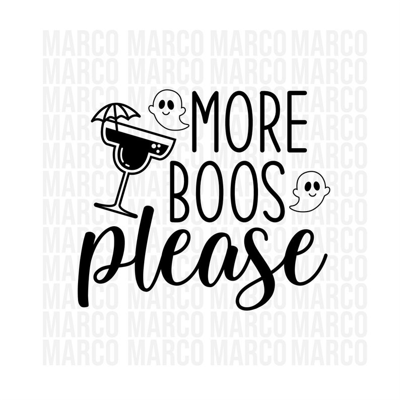 More Boos Please svg Halloween svg Funny Halloween Svg Png | Etsy