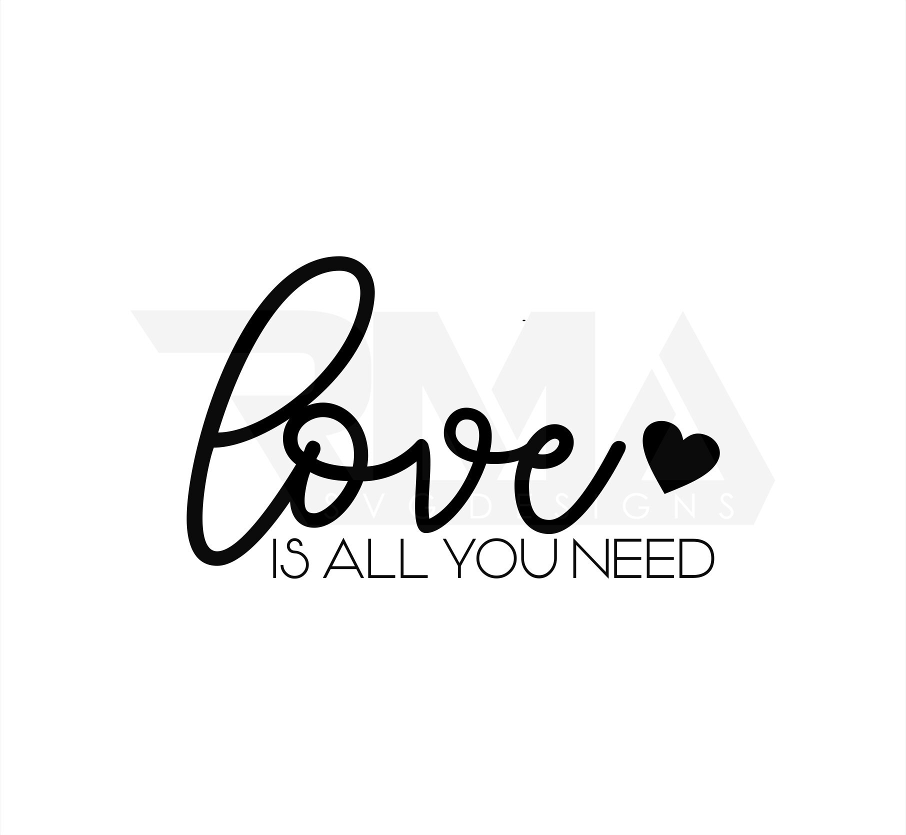 Love SVG Love Script Heartsvg Dxf Png Love DXF Cut File - Etsy