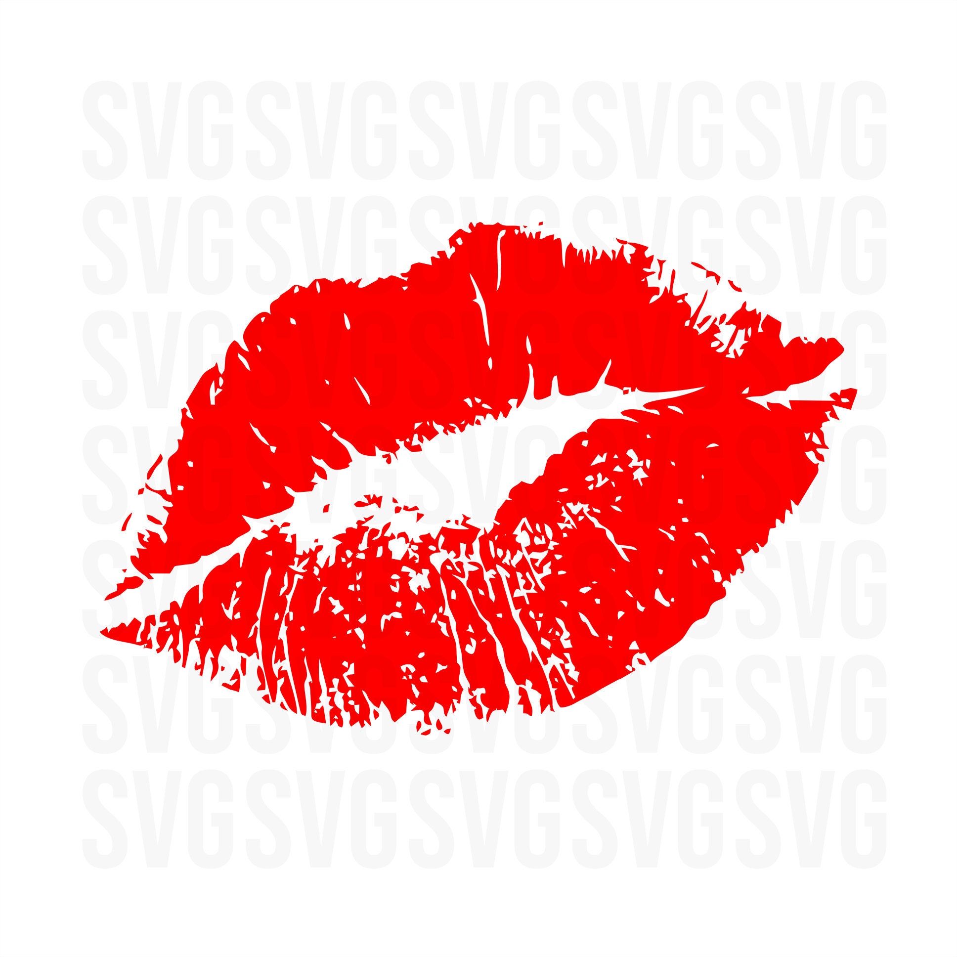 Red Lips Svg Lips Svg Kiss Lips Svg Valentine Svg Kiss | Etsy