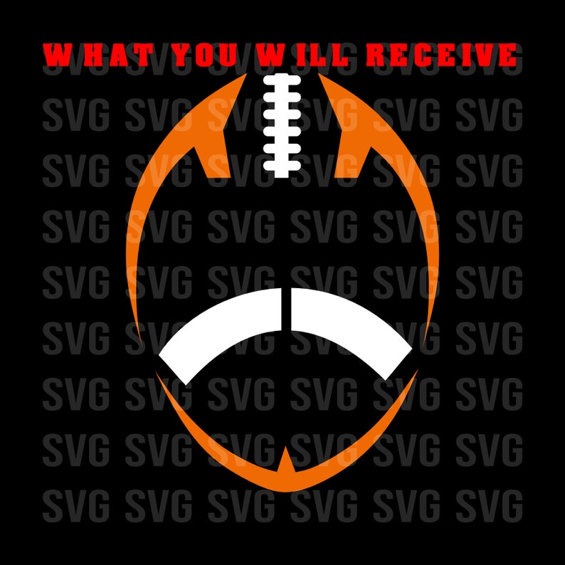 Custom Football Template Svg Football Svg Football for - Etsy