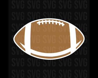 Football 2 Color Svg - Etsy