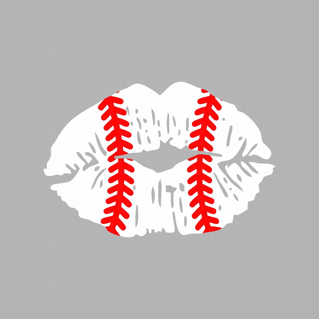 Baseball Lips Svg, Baseball Laces Svg, Cute Baseball Svg, Baseball Mom ...