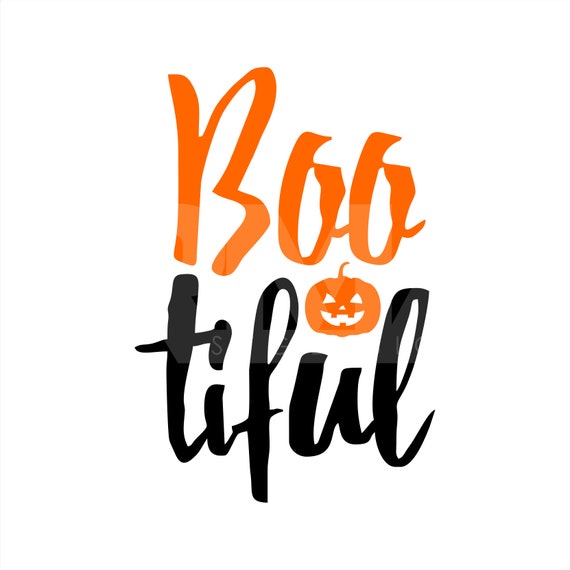 Bootiful SVG Halloween SVG Pumpkin SVG Cute Halloween Shirt - Etsy