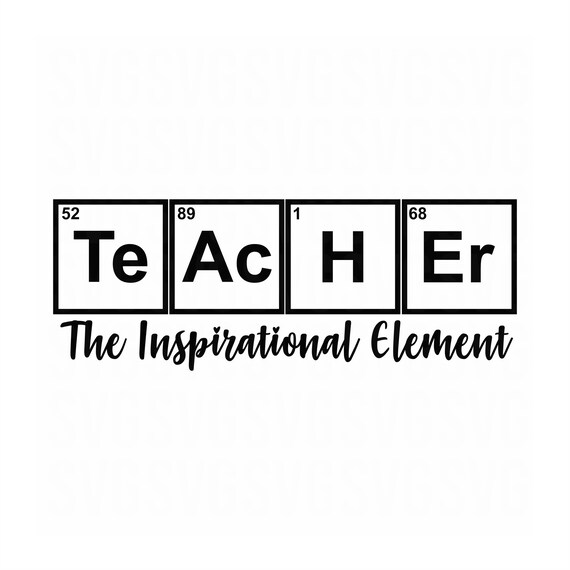 Periodic Teacher Svg Table of Elements Svg Science Teacher - Etsy