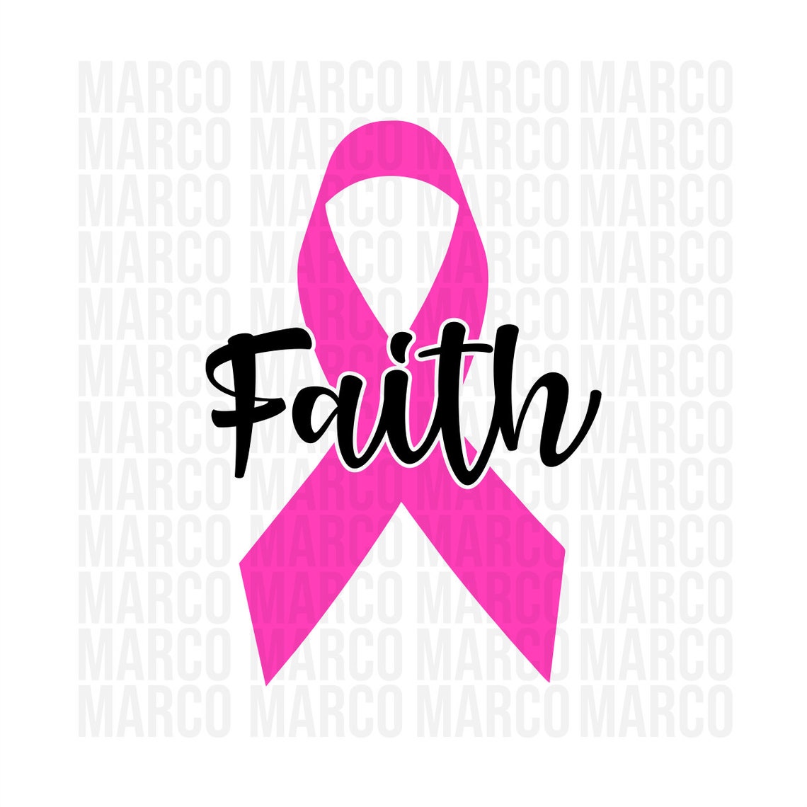 Faith Breast Cancer Ribbon SVG, Breast Cancer Svg, Cancer Awareness Svg ...