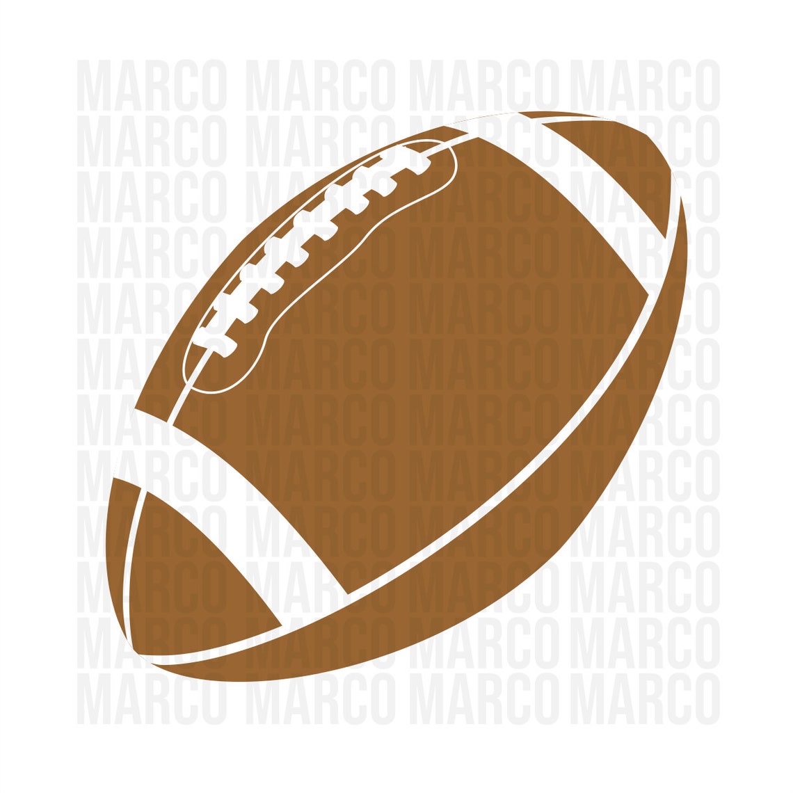 Football SVG 2 Color Football PNG Football Silhouette - Etsy