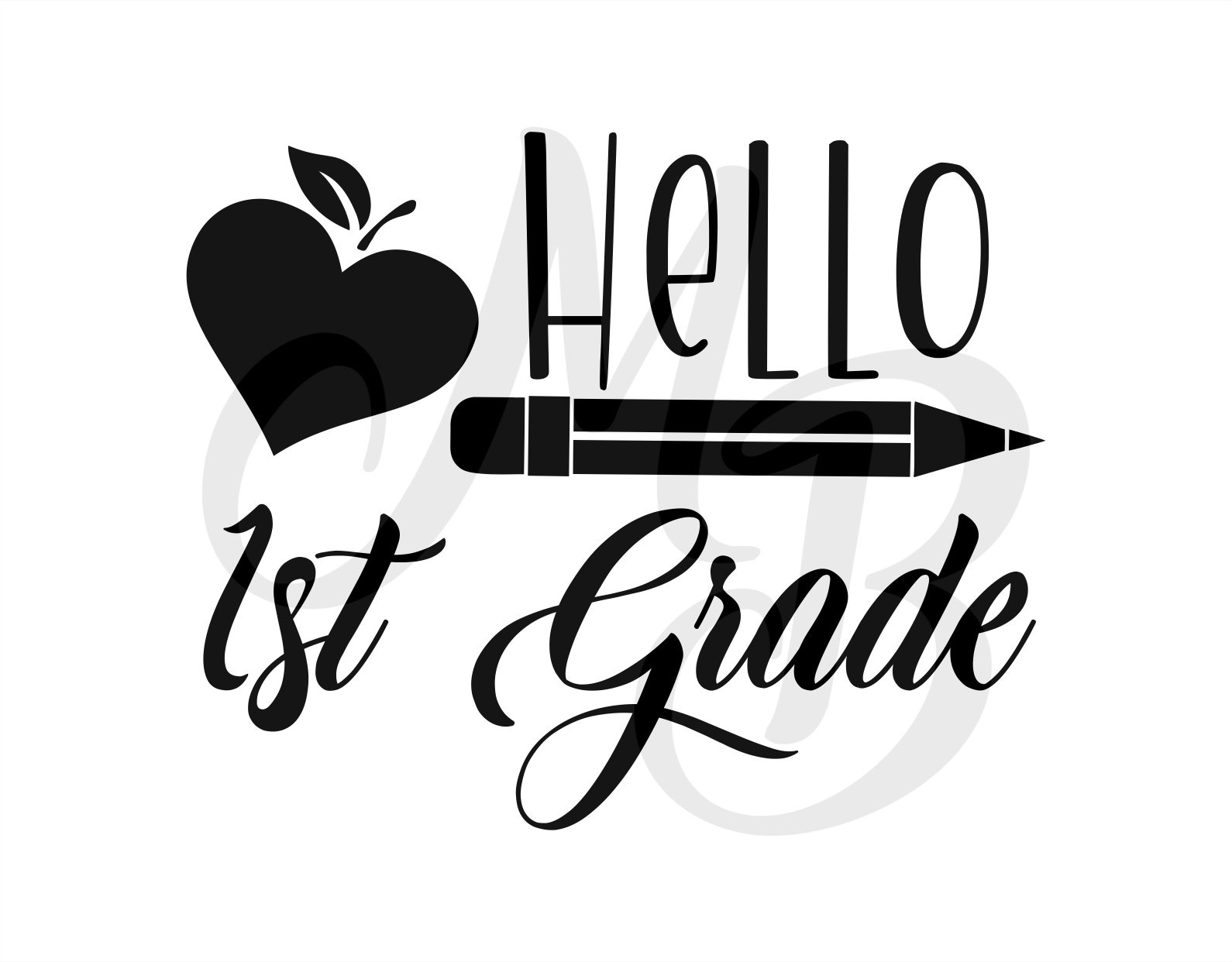 Back to School SVG, Hello 1st Grade SVG , School Svg, Teacher SVG ...