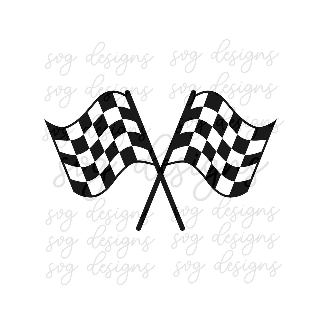 Checkered Flag SVG, Two Color Checkered Flag Svg, Nascar Racing Flags ...