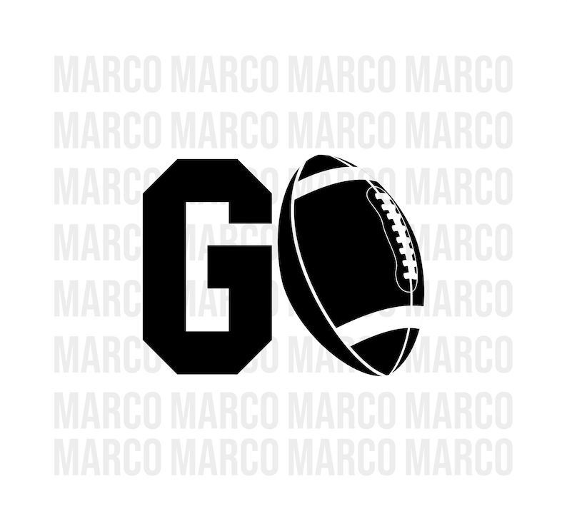 Go Football Svg Football Svg Motivational Quote Svg | Etsy