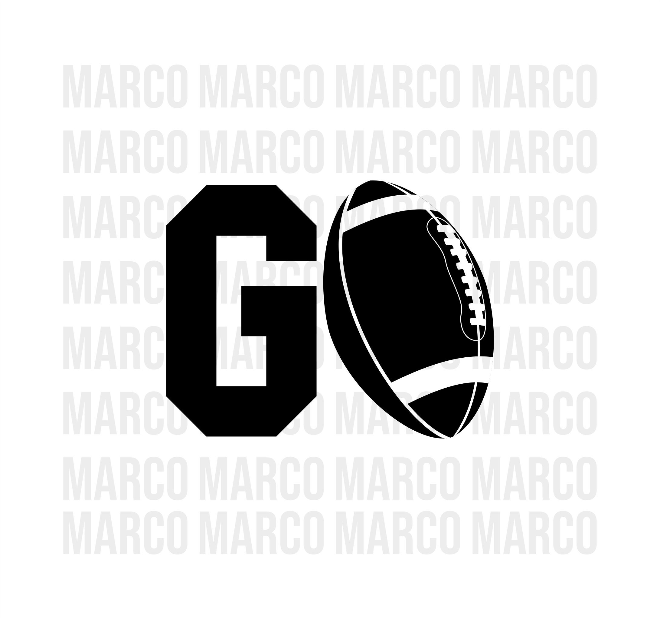 Go Football Svg Football Svg Motivational Quote Svg | Etsy