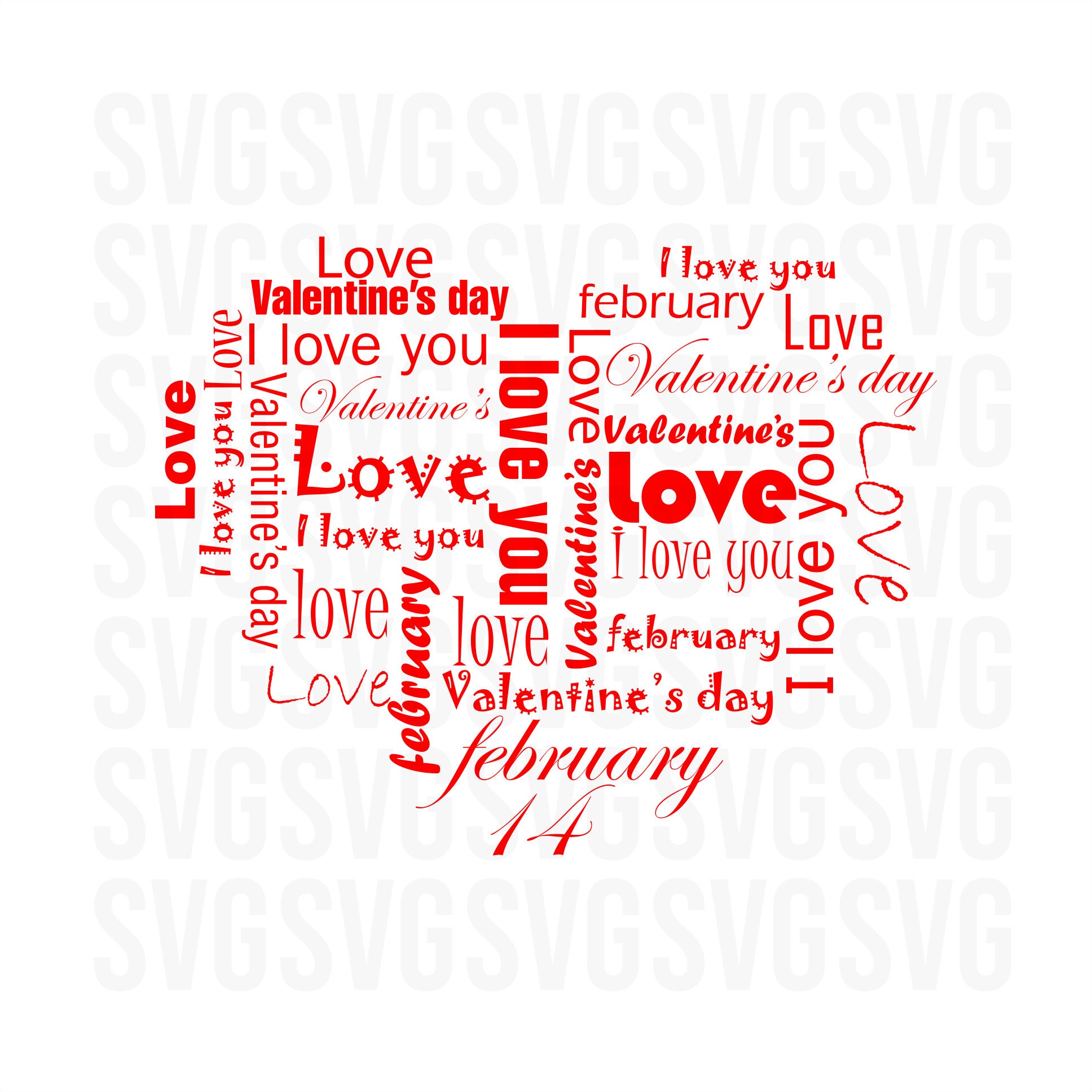 Valentines Heart Svg Valentines Day Svg Love Svg Sweetheart | Etsy