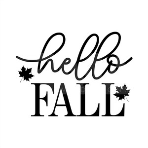 Hello Fall SVG Fall Leaves Svg Fall Svg Files for Cricut - Etsy